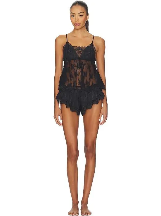 Free People X Intimately Hearts Racing Set - Black