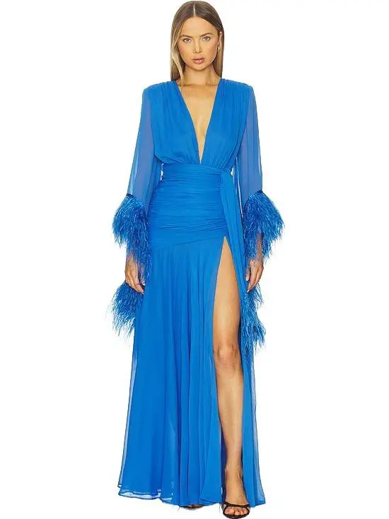BRONX AND BRONCO Geisha Maxi Dress - Cobalt Blue