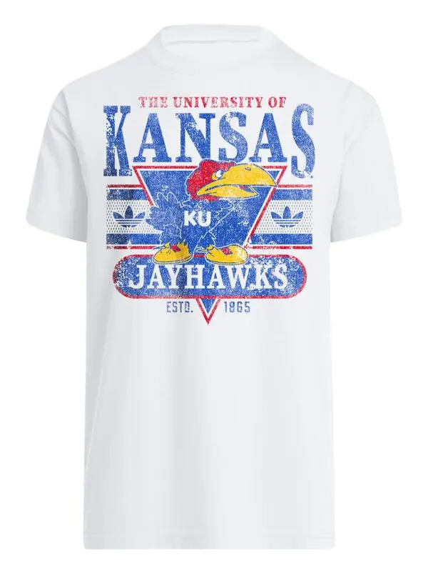 Adidas Kansas Jayhawks Originals Graphic T-shirt - White / Multi