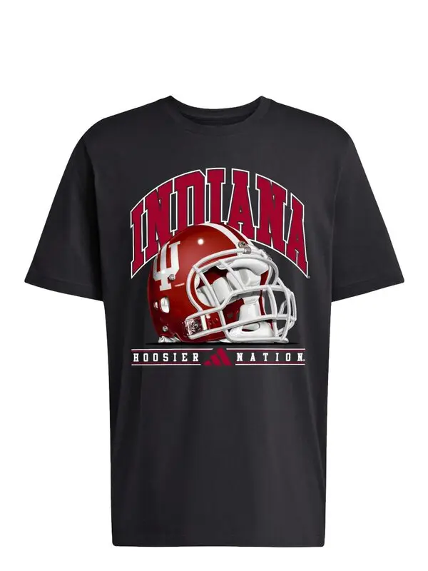 Adidas Indiana Hoosiers Football Refresh Ss Tee - Black / Multi