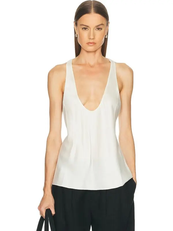EAVES Vivian Silk Top - Ivory