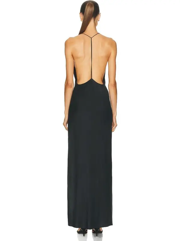 EAVES Lydia Silk Maxi Dress - Black