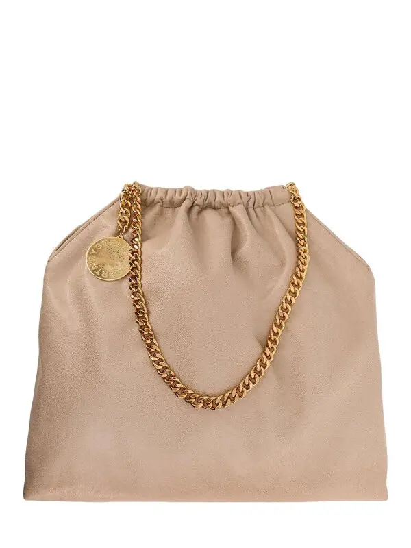 Stella McCartney Falabella Shoulder Bag With Metal Drawstring - Beige
