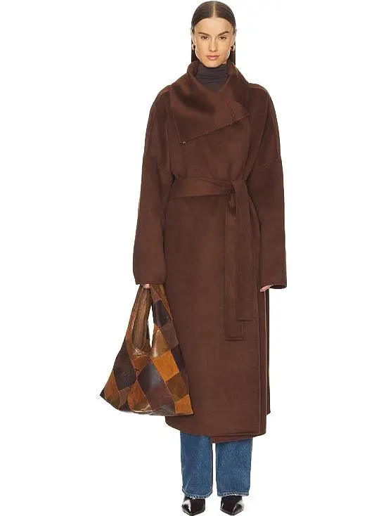 CAMILA COELHO Mirta Coat - Brown