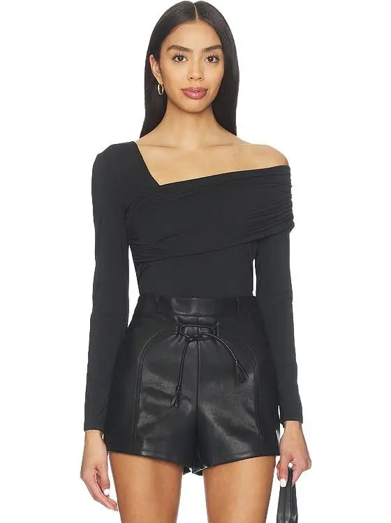 KARINA GRIMALDI Alex Top - Black