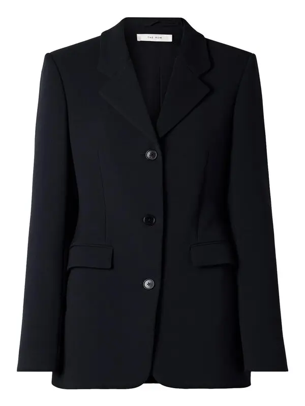 THE ROW Fontana Wool Blazer - Blue
