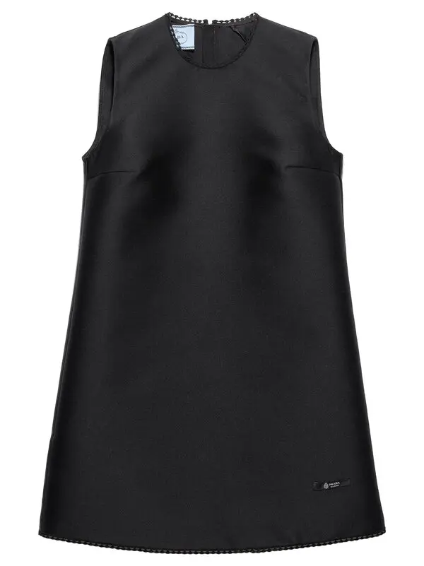 Prada Scuba Mini Dress - Black