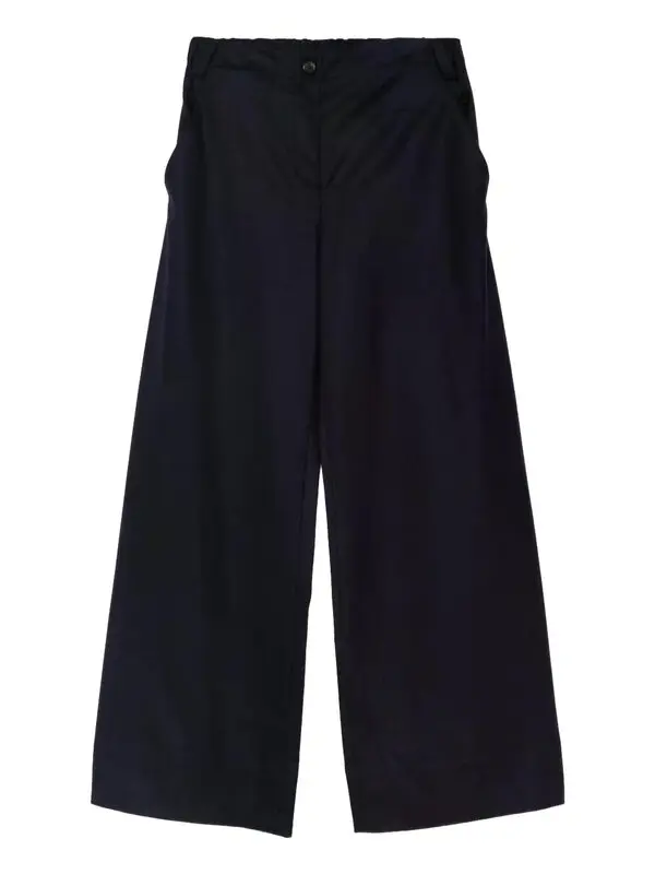 Hemisphere Button Trousers - Blue