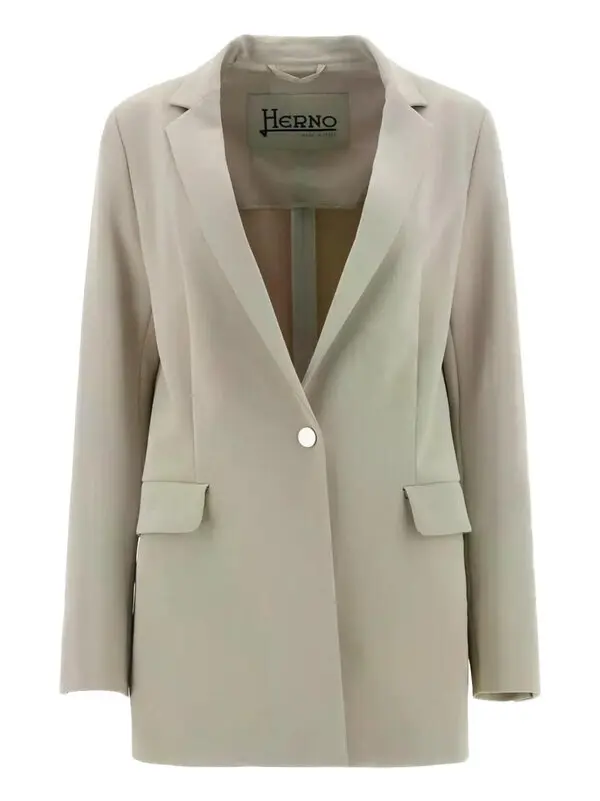 Herno Single-breasted Jacket - Neutrals