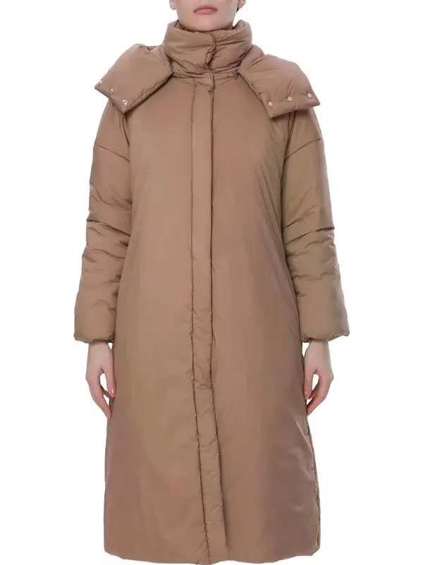 Herno Hooded Padded Coat - Neutrals