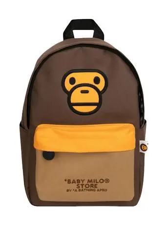 A BATHING APE Baby Milo Hard Mini Backpack - Brown