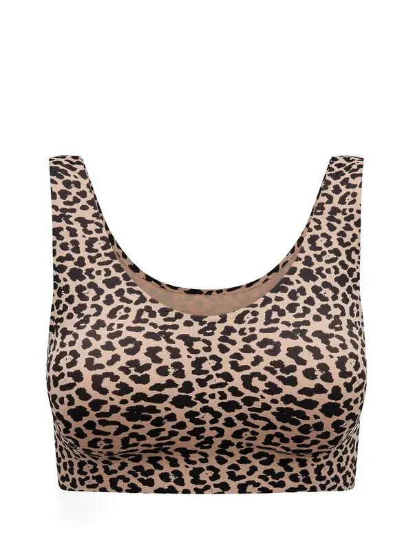 THIRDLOVE Smoothing Scoop Wireless Bra - Leopard