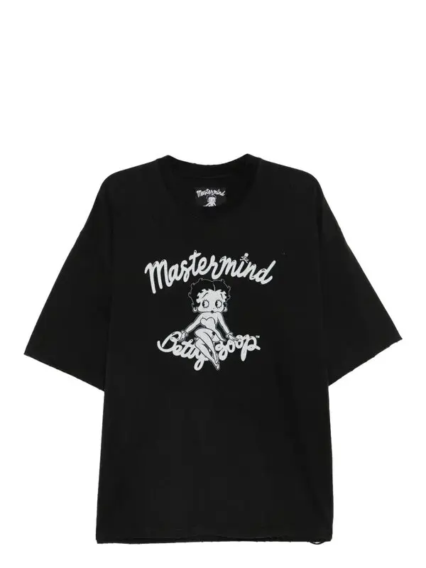 MASTERMIND WORLD X Betty Boop Logo-print T-shirt - Black