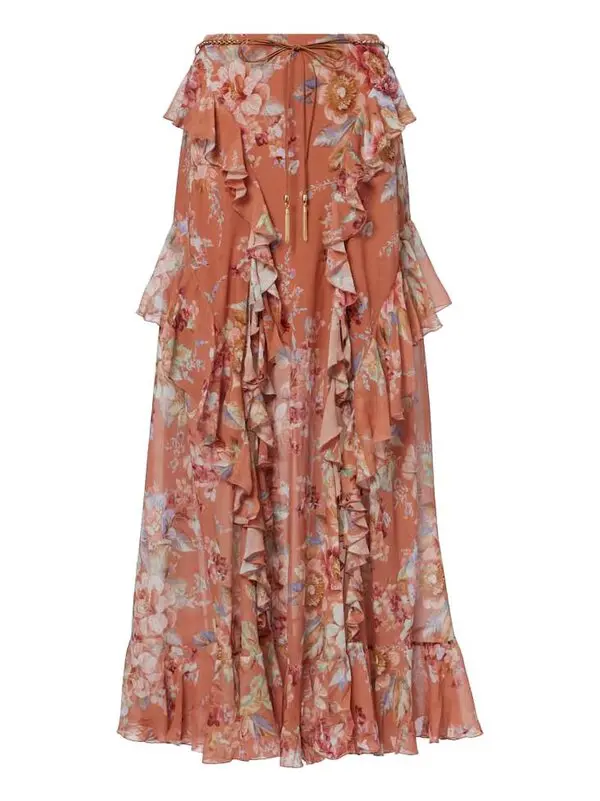 Zimmermann Awaken Floral Maxi Skirt - Multicoloured