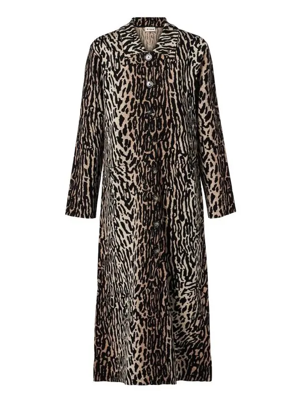 Rixo Jacoba Jacquard Coat - Multicoloured
