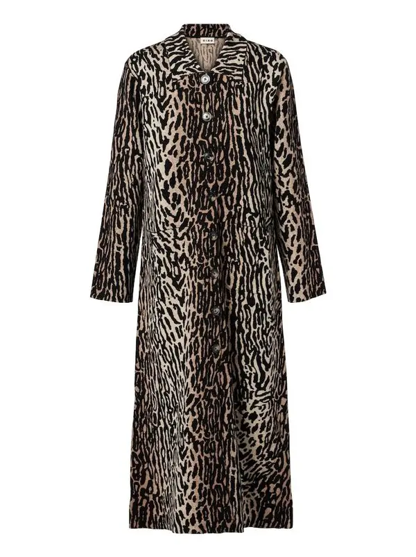 Rixo Jacoba Jacquard Coat - Multicoloured