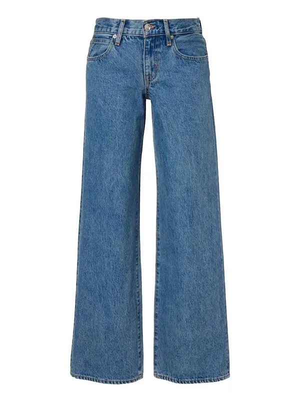 SLVRLAKE Lexi Low-rise Wide-leg Jeans - Blue