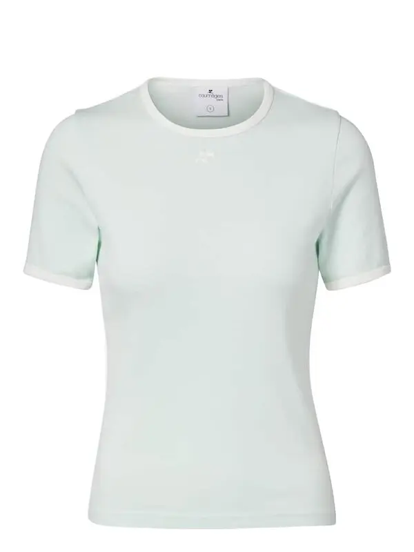 COURREGES Signature Logo T-shirt - Green