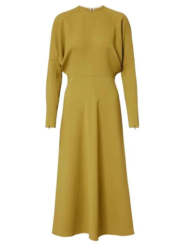 Victoria Beckham Dolman Cady Midi Dress - Green