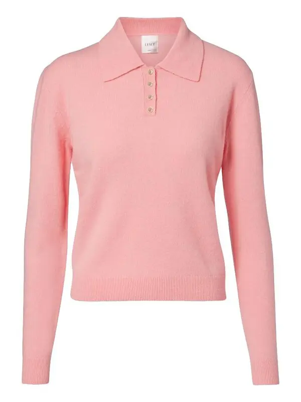 LESET Jesse Wool Polo Shirt - Pink