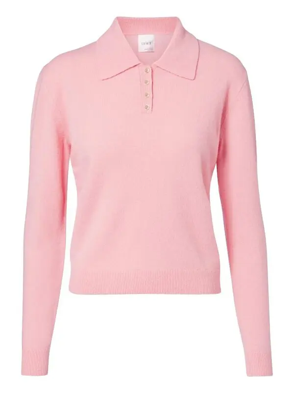 LESET Jesse Wool Polo Shirt - Pink
