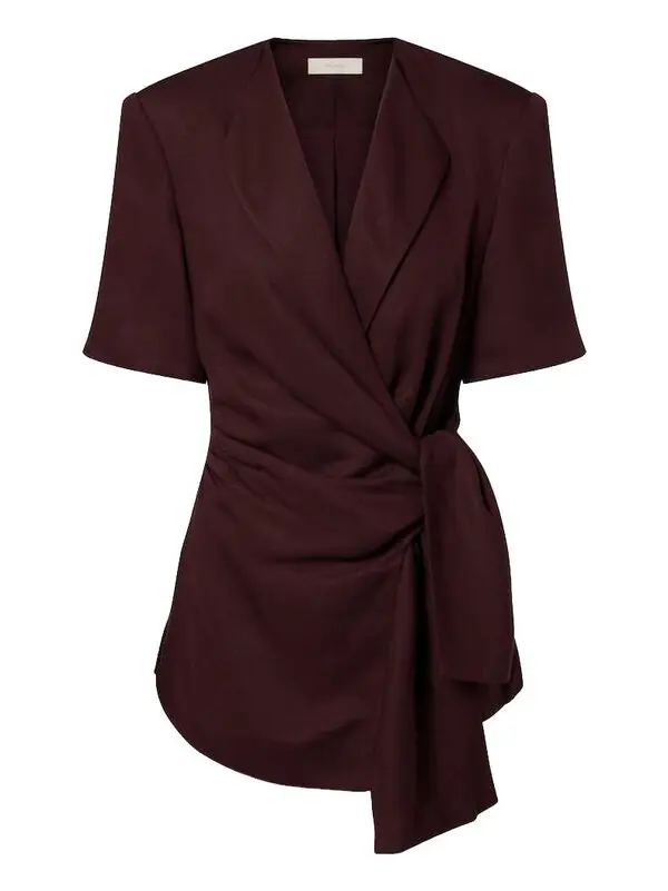 Faithfull The Brand Ida Blazer - Burgundy