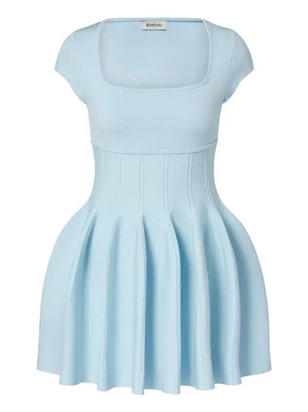 Simkhai Gallagher Mini Dress - Blue