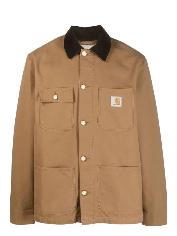 Carhartt Work In Progress Michigan Canvas Jacket - Marrone Chiaro
