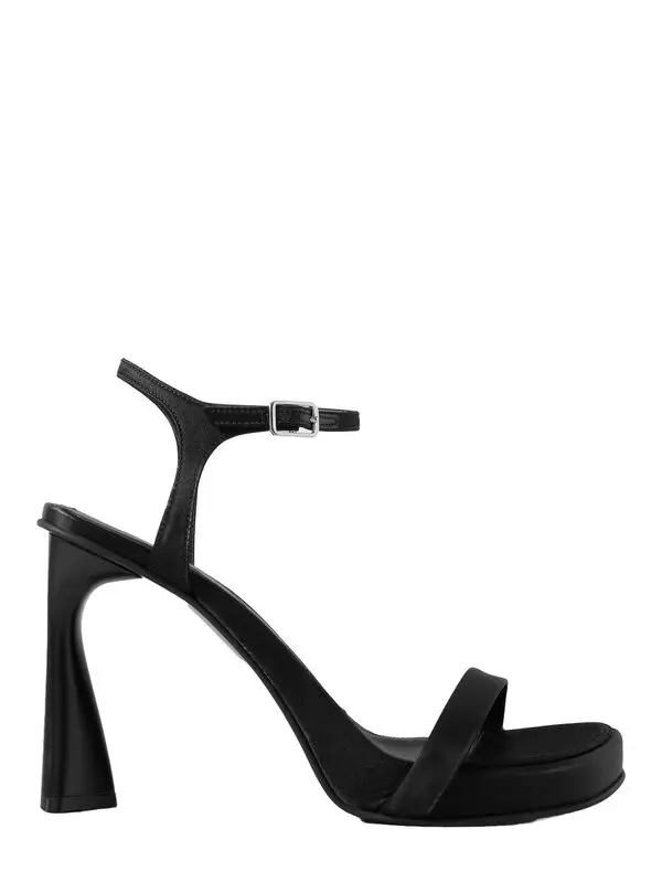 Stella McCartney Satin Platform Sandals - Black
