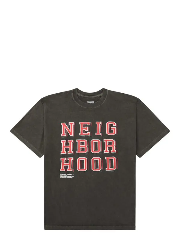 NEIGHBORHOOD Logo-print Cotton-jersey T-shirt - Black