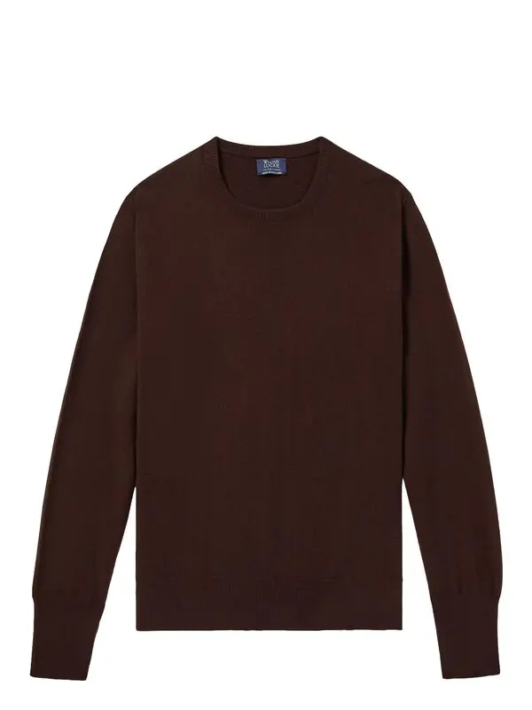 William Lockie Oxton Cashmere Sweater - Burgundy