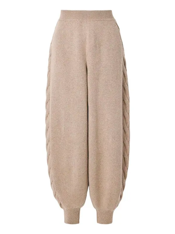 Loro Piana Cashmere Tapered Pants - Neutrals