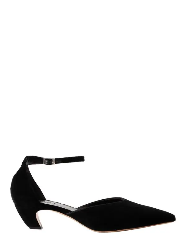Le Monde Beryl Victoria Velvet Pumps - Black