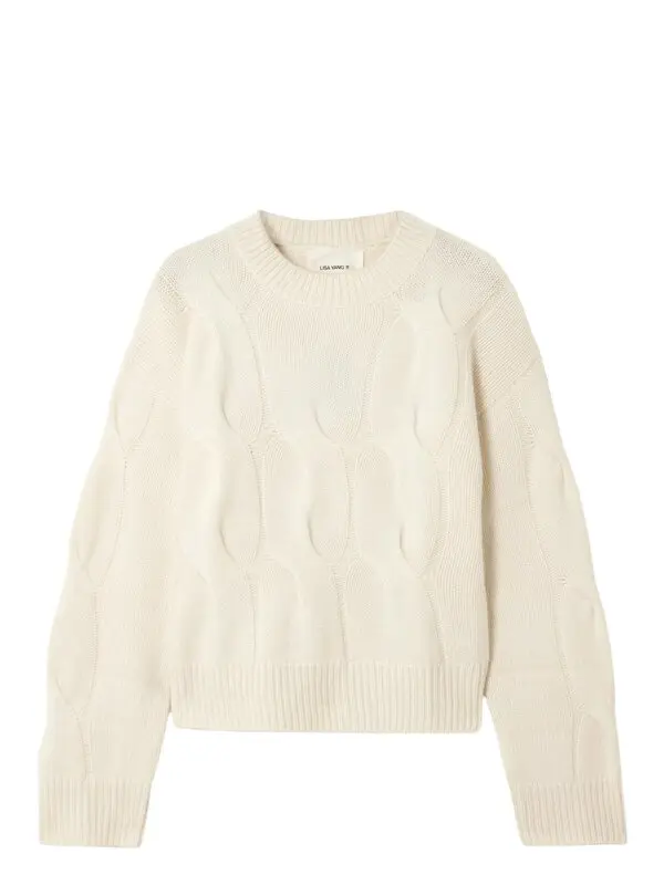 LISA YANG Sammie Cable-knit Cashmere Sweater - Cream