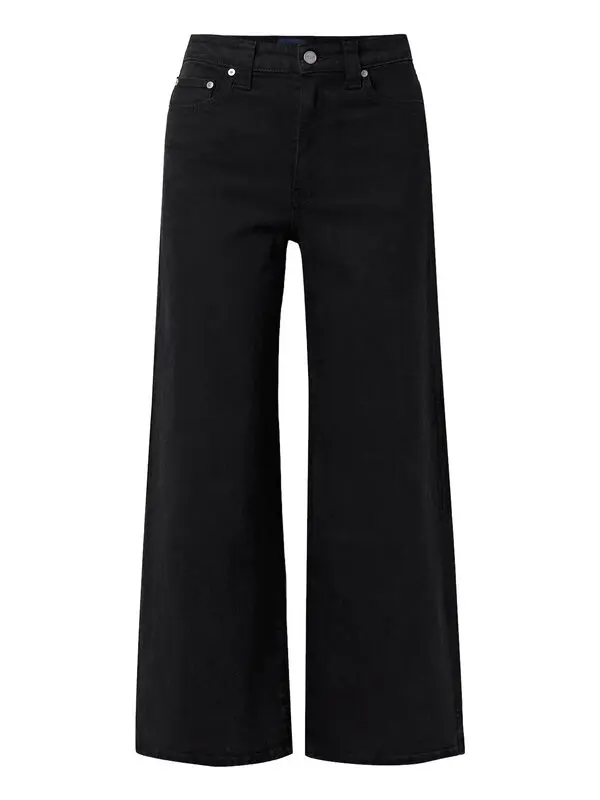 Khaite Delina High-rise Straight-leg Jeans - Black
