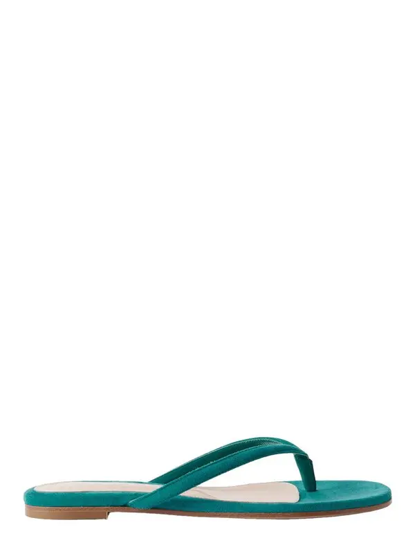 GIANVITO ROSSI Calypso Suede Sandals - Blue