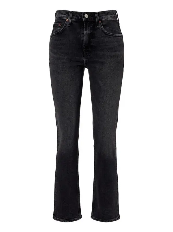 AGOLDE Valen Mid-rise Straight Jeans - Grey