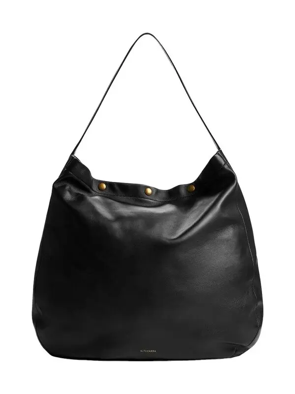 Altuzarra Leather Hobo Bag - Black
