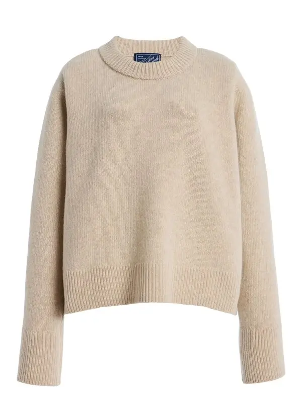 WITH NOTHING UNDERNEATH Devon Wool Sweater - Tan