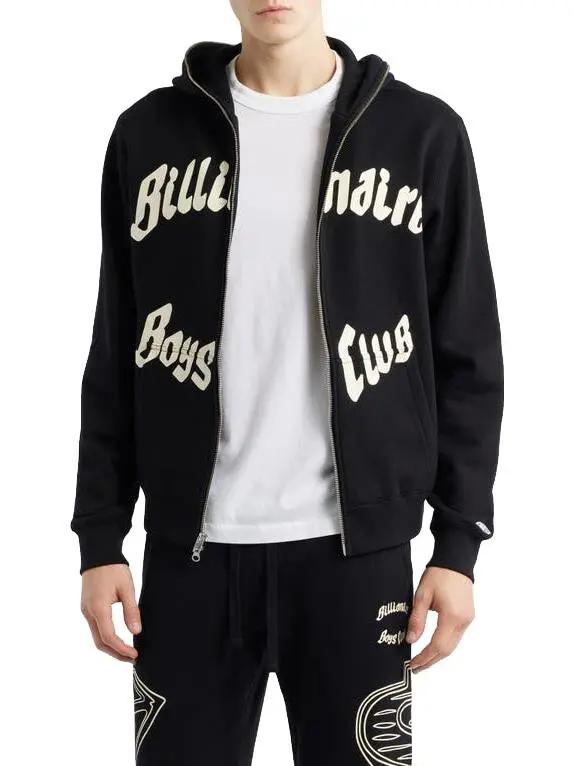 BILLIONAIRE BOYS CLUB Karat Zip-up Hoodie - Black