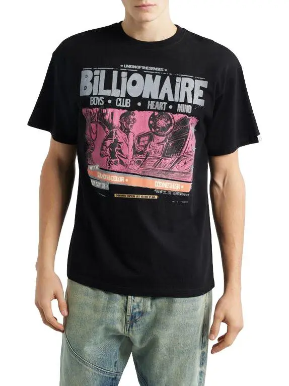 BILLIONAIRE BOYS CLUB Labworks Cotton Graphic T-shirt - Black