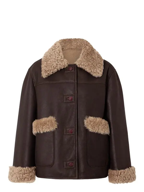 Bally Shearling Jacket - Brown