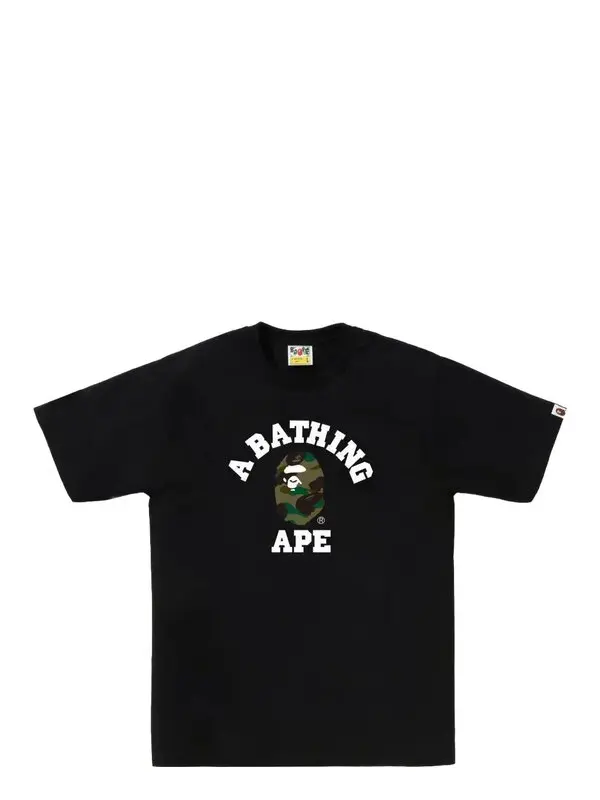 A BATHING APE Logo Graphic T-shirt - Black