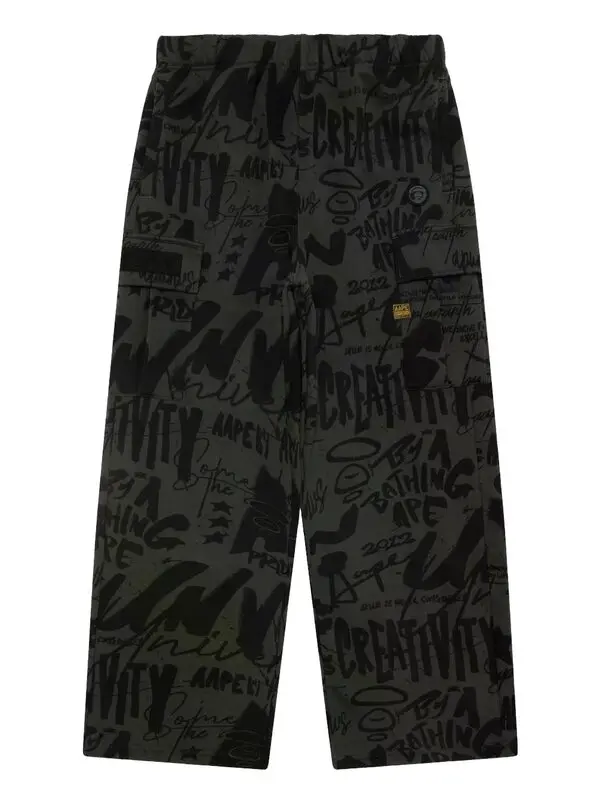 AAPE BY *A BATHING APE® Patch Print Trousers - Grey