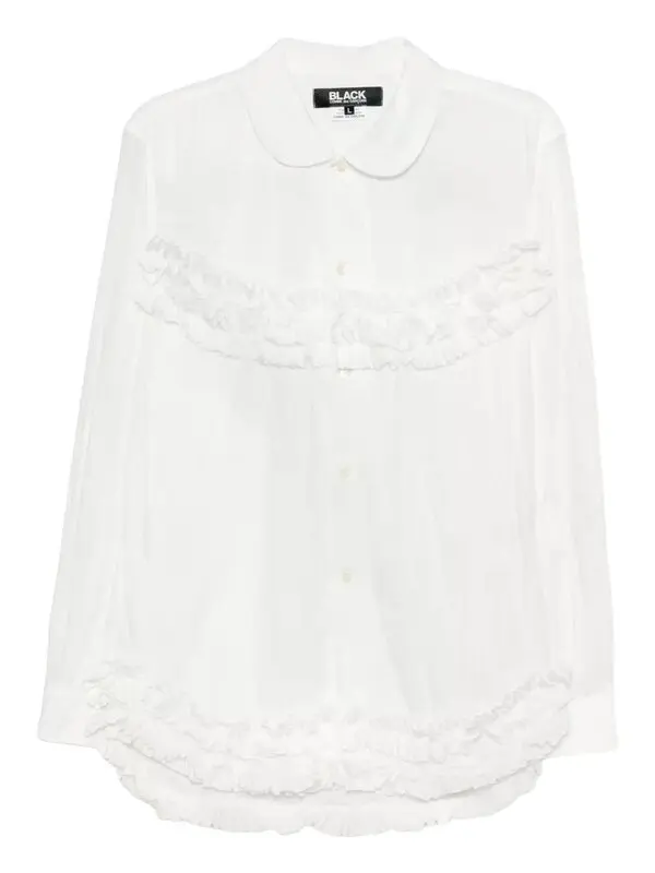 BLACK COMME DES GARÇONS Ruffled Shirt - White
