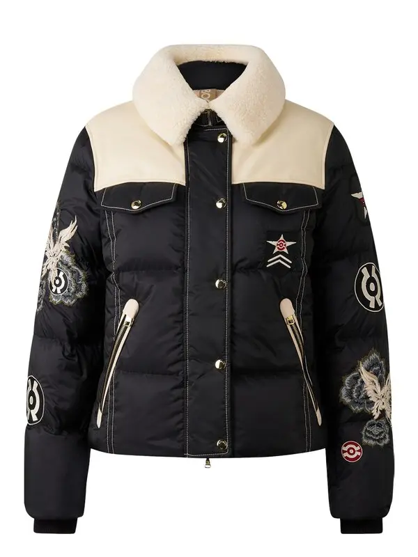 Bogner Amia Down Ski Jacket - Black/cream