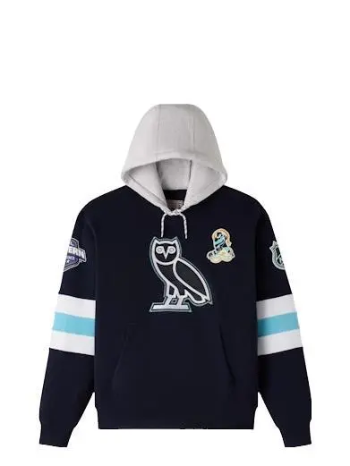 OVO Nhl Seattle Kraken Hooded Sweatshirt - Navy Blue