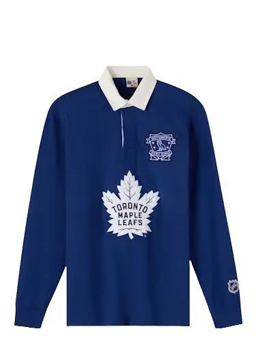 OVO Nhl Toronto Maple Leafs Rugby Polo Shirt - Blue