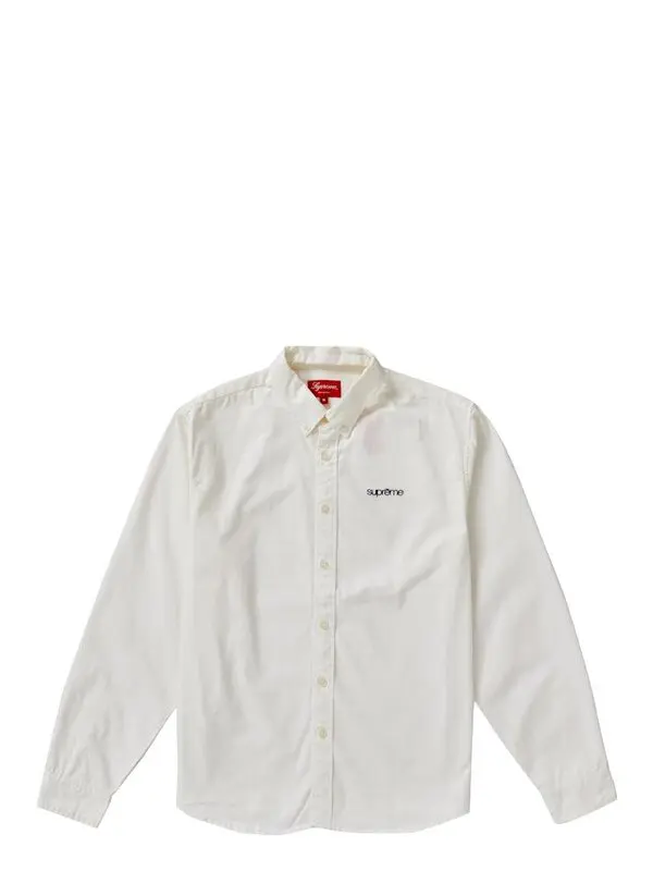 Supreme Washed Twill Shirt - White