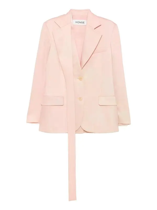Monse Deconstructed Lapel Blazer - Pink
